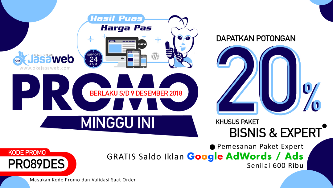 Promo Minggu Ini, Berakhir Tanggal 9 Desember 2018 - Okejasaweb.com Promo Minggu Ini, Berakhir Tanggal 9 Desember 2018 - Okejasaweb.com